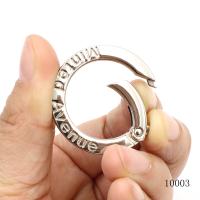China 26mm Nickel Round Flat Spring O Ring Carabiner for Handbag Accessories for sale