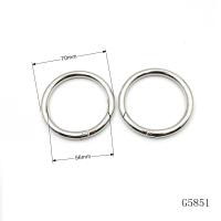 China Custom 56mm Zinc Alloy Spring Ring Carabiner for Handbag Hardware Accessories for sale