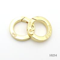 China 26mm Gold Spring Ring O Ring Carabiner Open Gate Ring with Custom Logo for sale