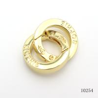 China 26mm Gold Spring Ring O Ring Carabiner Open Gate Ring with Custom Logo for sale