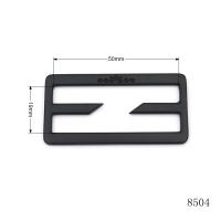 China 50mm Matte Black Tri Glide Buckle Center Bar Break Custom Engrave Logo Zinc Alloy for sale