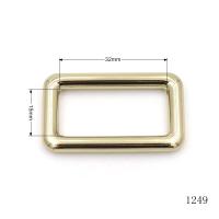 China 32mm Webbing Strap Buckle Metal Rectangle Zinc Alloy Square Buckle Ring for Leather Bags for sale