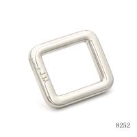 China 20mm Nickel Plated Square Buckle Custom Engrave Logo Flat Metal Alloy for Bag Strap for sale