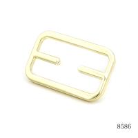China 38mm Shiny Gold Metal Triglide Slide Adjuster Buckle Custom Logo Hardware Buckle for Purse strap for sale