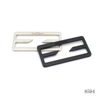China 50mm Matte Black Tri Glide Buckle Center Bar Break Custom Engrave Logo Zinc Alloy for sale