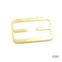 China Nickel Free Gold Logo Engraved Metal Square Buckle Zinc Alloy Tri-Glide Slider Buckle For Bag Hardware Accessories for sale