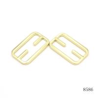 China 38mm Shiny Gold Metal Triglide Slide Adjuster Buckle Custom Logo Hardware Buckle for Purse strap for sale