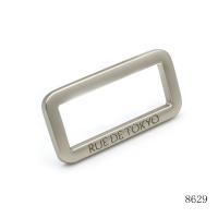 China 32mm Custom engraving brand logo metal rectangular buckle for bag strap for sale