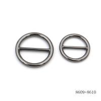 China Round Shape Rose Gold Gun Metal  Buckle Zinc Alloy Tri-Glide Slider Buckle For Handbag Purse Hardware Accessories for sale
