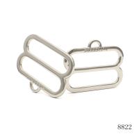 China Custom Engraved Metal Slide Buckle Pet Collar Buckle Decorative Bag Hardware Buckle for Dog Harness and Handbag Strap for sale