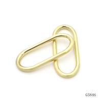 China Bag Accessories Strap Buckle Zinc Alloy Die Casting Oval Ring Buckle Slider Adjuster Loop Buckle for sale