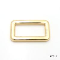 China Bag Accessories Metal Square Buckle Quality Zinc Alloy Die Casting Frame Buckle Strap Adjuster Slider Loop Buckle for sale