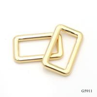China Bag Accessories Metal Square Buckle Quality Zinc Alloy Die Casting Frame Buckle Strap Adjuster Slider Loop Buckle for sale