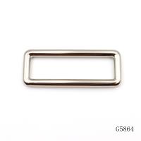 China Bag Accessories 51mm Bag Slider Buckle Metal Square Buckle Zinc Alloy Die Casting Frame Buckle Strap Adjuster for sale