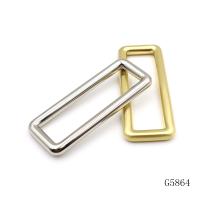 China Bag Accessories 51mm Bag Slider Buckle Metal Square Buckle Zinc Alloy Die Casting Frame Buckle Strap Adjuster for sale