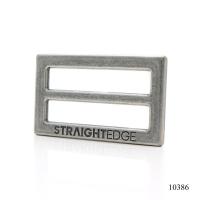 China Heavy Duty Anti Silver Metal Logo Tri-glide Buckle 45mm Strap Slider Adjust Buckles for sale