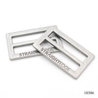 China Heavy Duty Anti Silver Metal Logo Tri-glide Buckle 45mm Strap Slider Adjust Buckles for sale
