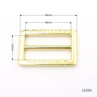 China Custom Metal Tri-glider Buckle 38mm Belt Slider Adjust Buckle for Webbing Straps for sale