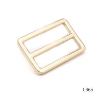 China Metal Tri-Glide Sliders 38mm Strap Adjusters Buckle for Bags and Belts for sale