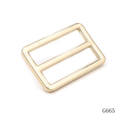 China Metal Tri-Glide Sliders 38mm Strap Adjusters Buckle for Bags and Belts for sale