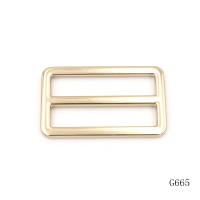 China Metal Tri-Glide Sliders 38mm Strap Adjusters Buckle for Bags and Belts for sale