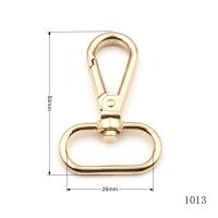China 26mm Gold Swivel Snap Hook 360 Degree Swivel Clasp for Handbag Hardware Accessories for sale