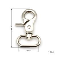 China 26mm Nickel Bolt Snap Hook Swivel Clasp for Handbag Hardware Accessories 50 lbs for sale