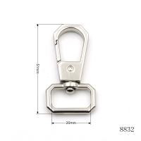 China Unique Design Bag Swivel Snap Hook Hexagonal Carabiner Custom Logo Bag Hardware Hook for sale