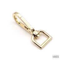 China Metal Swivel Snap Hook with D Ring 15mm Strap Clip Key Chain Clasp for Bags for sale