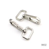 China Unique Design Bag Swivel Snap Hook Hexagonal Carabiner Custom Logo Bag Hardware Hook for sale