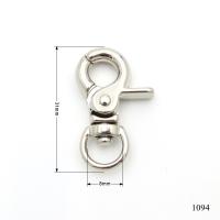 China Manufacturer Quality Trigger Hook 8mm Small Key Chain Clasp Durable Metal Snap Hook Bag Accessories Clip for sale