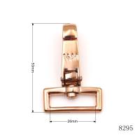 China 26mm Heavy Duty Metal Swivel Snap Hook Rose Gold Gunmetal for Bags Keychains OEM for sale