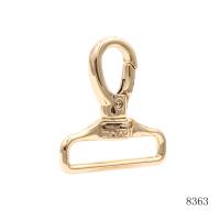 China 2 Inch Square Ring Swivel Snap Hook 50mm Round Head Carabiner for Bag Strap for sale
