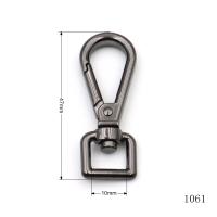 China 10mm Gun Metal Nickel Swivel Snap Hook for Handbag Hardware Accessories for sale