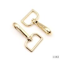China 50mm Light Gold Rotating Carabiner Swivel Snap Hook Zinc Alloy Handbag Clasp for sale