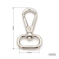 China Custom Logo Nickel Swivel Clasp Metal Snap Hooks for Handbag Strap 50 lbs Strength for sale