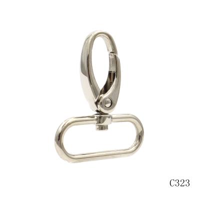 China Nickel Plated Swivel Snap Hook 20mm to 50mm Metal Clasp for Handbag Hardware for sale