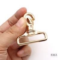 China 2 Inch Square Ring Swivel Snap Hook 50mm Round Head Carabiner for Bag Strap for sale