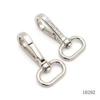 China Custom Logo Nickel Swivel Clasp Metal Snap Hooks for Handbag Strap 50 lbs Strength for sale