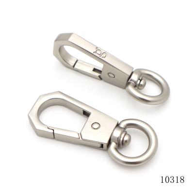 China Hexagonal Faceted Swivel Snap Hook 53mm Die-Cast Zinc Alloy Angular Trigger Clasp with 360° Swivel Ring for Handbag Keychain Pet Collar for sale