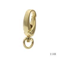 China Quality Brush Gold Metal Key Chain Clasp Small Metal Swivel Snap Hook Dog Clip for sale