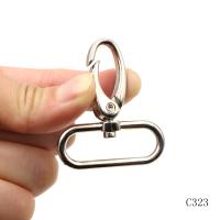China Nickel Plated Swivel Snap Hook 20mm to 50mm Metal Clasp for Handbag Hardware for sale