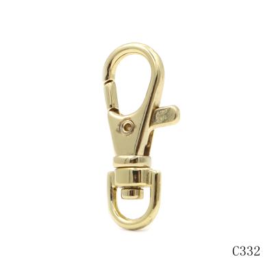China Gold Mini Metal Swivel Snap Hook 30-38mm Keychain Clasp Hooks Set Decorative Fittings for sale