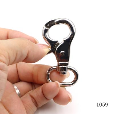 China Trigger Snap Hook with Swivel D Ring Heavy Duty Zinc Alloy Swivel Lobster Clasp 20mm for Dog Leash Handbag Strap Hardware for sale