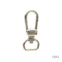 China Nickel 13mm Metal Swivel Snap Hook for Handbag Clasp Durable Zinc Alloy Spring Snap Hook for sale