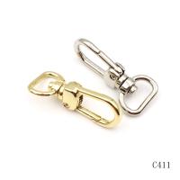 China Nickel 13mm Metal Swivel Snap Hook for Handbag Clasp Durable Zinc Alloy Spring Snap Hook for sale