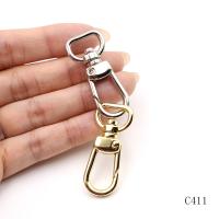 China Nickel 13mm Metal Swivel Snap Hook for Handbag Clasp Durable Zinc Alloy Spring Snap Hook for sale