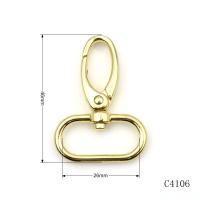 China Bag Accessories Durable Metal Snap Hook 26mm Manufacturer Metal Carabiner Swivel Snap Hook Dog Clip for sale