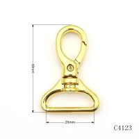 China Bright Gold Durable Bag Accessory Hooks Swivel Metal Hook Snap Hook For Bag for sale