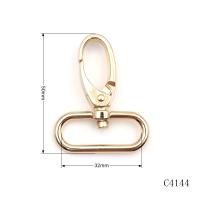 China Gold Metal Swivel Snap Hook Alloy Swivel Carabiner Clasp Hook For Handbag Hardware Accessories for sale